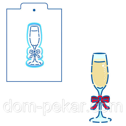 Купить Бокал 1 вырубка с трафаретом 11 см (TR-2), цена 65 ₴ — Prom.ua ...