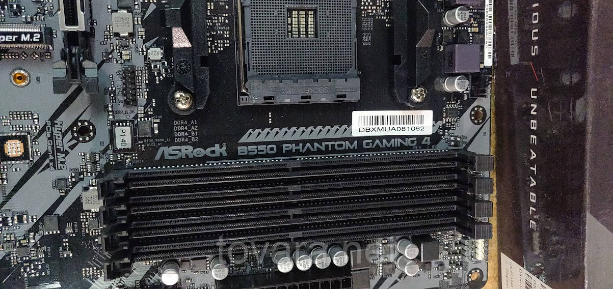 Мат. плата ASRock B550 PHANTOM GAMING 4 Socket AM4 B550 2xPCI-E HDMI ...