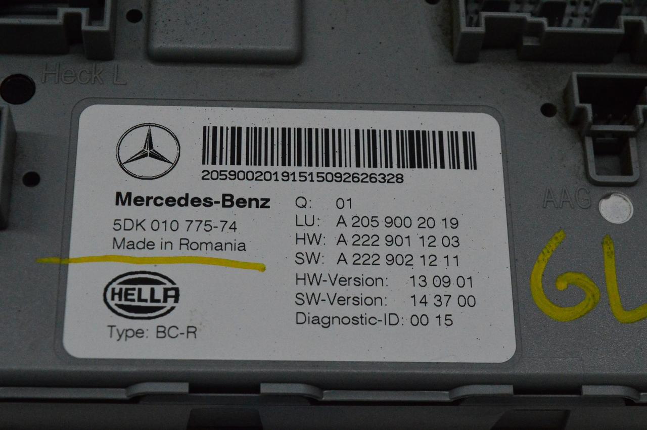 REAR SAM CONTROL MODULE Mercedes GLC X253 16- (01) A2059002019 — Купить ...