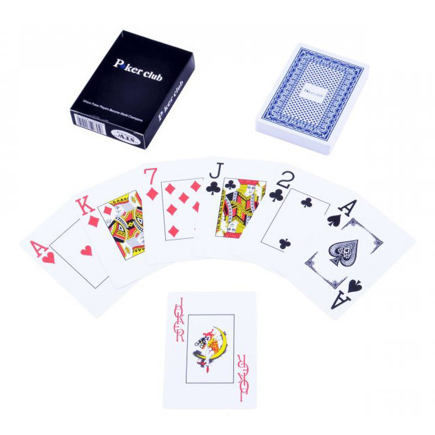 Пластикові Картки Покер PlayGame Poker Club 54 Шт. (Синій) — Купити ...