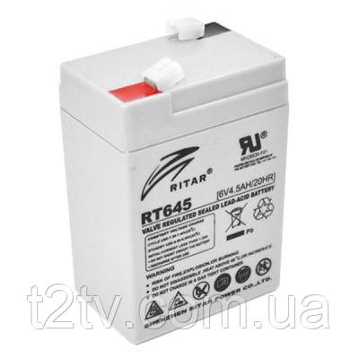 Батарея к ИБП Ritar AGM RT645, 6V-4.5Ah (RT645) — Купить Недорого на ...