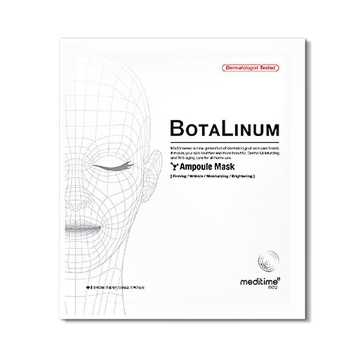 Тканевая маска-ботокс против морщин Meditime Botalinum Ampoule Mask ...