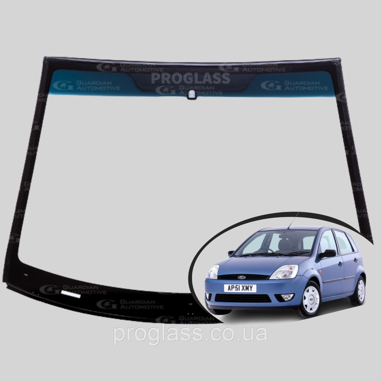 Лобове скло Ford Fiesta V (2002-2008) / Форд Фієста V (ID#1553421523), ціна: 2900 ₴, купити на ...