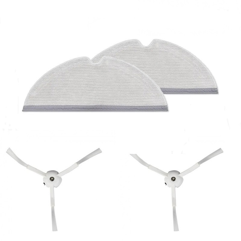 Боковые Щетки + Тряпочки для Робота-пылесоса Xiaomi/Roborock S50,S51 ...