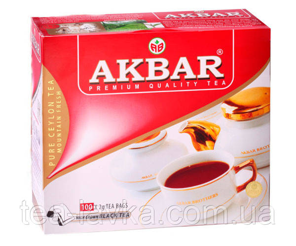 Чай Акбар Akbar Black Tea Пакетированный 100шт По 2гр — Купить Недорого ...