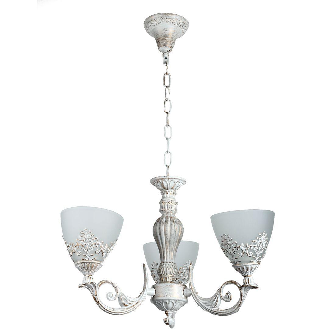 Люстра Классическая Белая 3 Плафона 47х67 См — Купить Недорого на Bigl ...