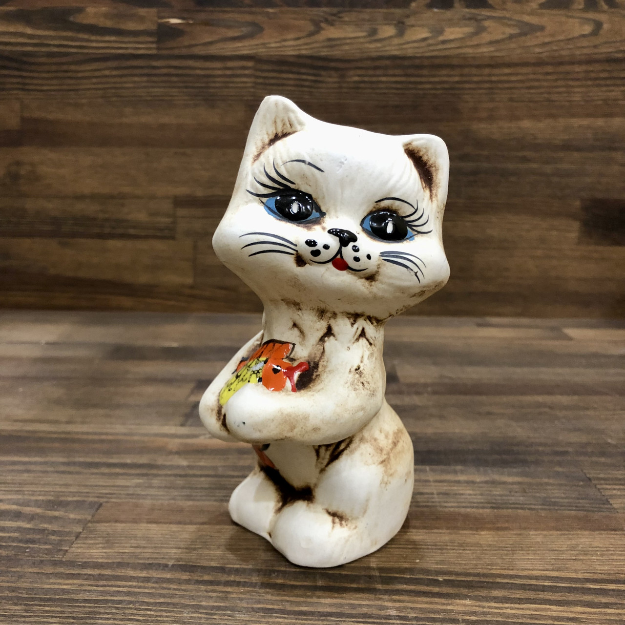 Фигурка Кот с Рыбкой (высота 15 См) Керамика Символ Года — Купить ...