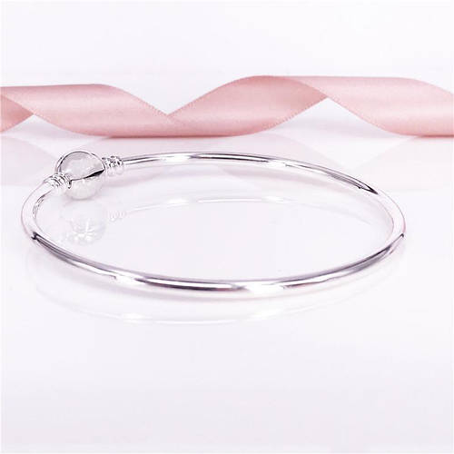 Купить Серебряный браслет-бэнгл Pandora replika Moments 590713 D14P4 ...