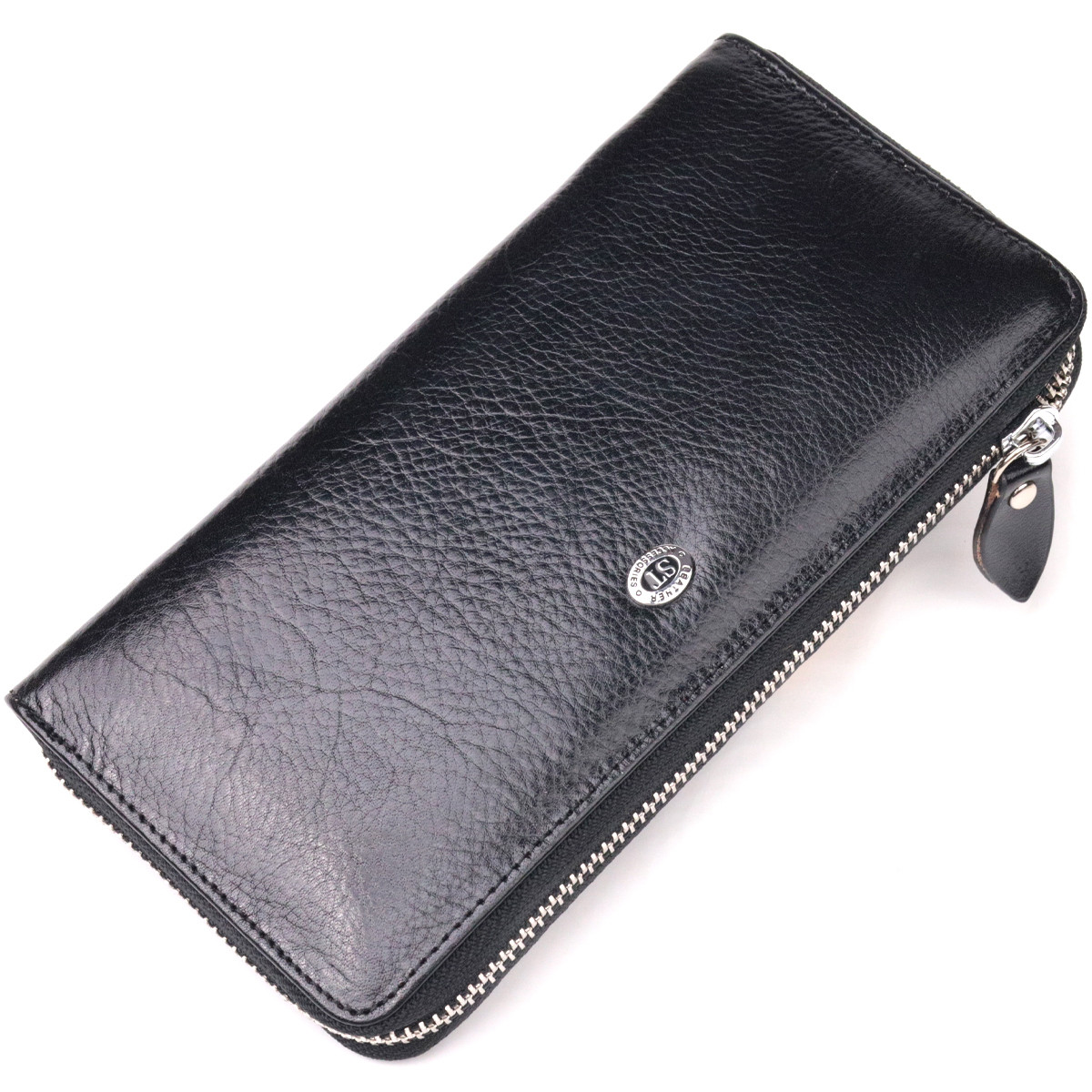 Кошелек Мужской Из Натуральной Гладкой Кожи на Молнии ST Leather 19410 ...