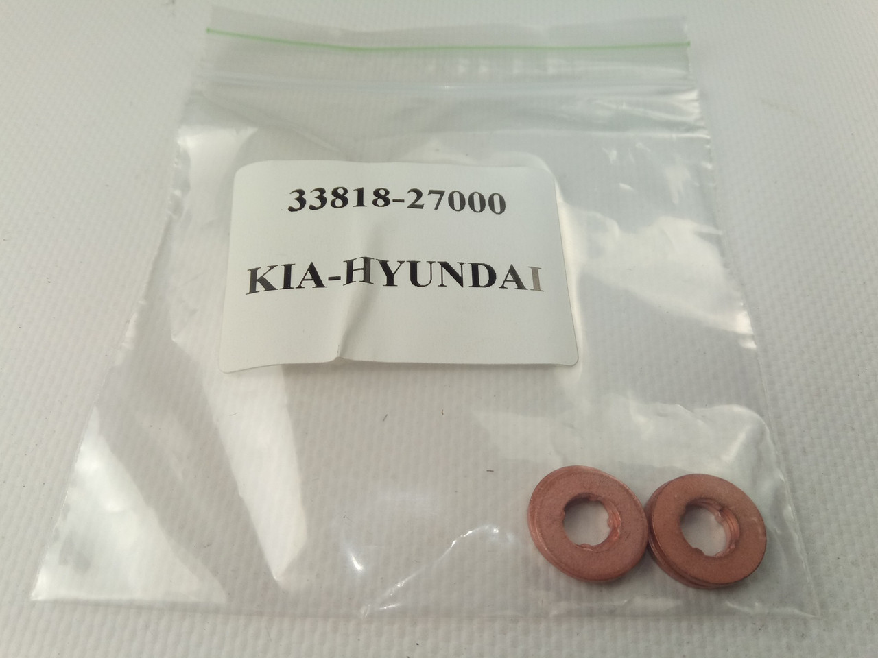 Кільце ущільнювальне форсунки Hyundai/KIA, MOBIS (3381827000) шайба ...