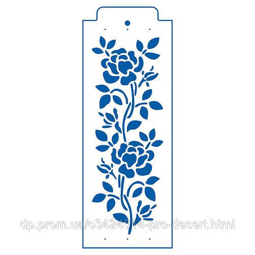 Купить Розы трафарет для торта и каравая 8*22 см (TR-2), цена 60 ...