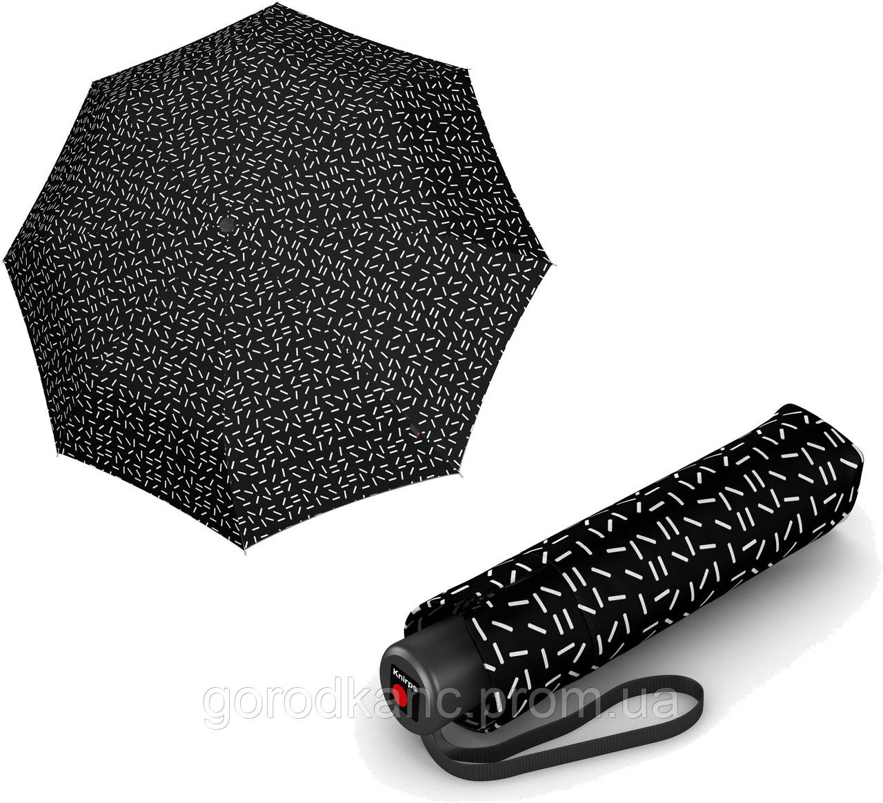 Купити Парасоля складана Knirps A.050 Medium Manual 2Dance Black, ціна ...