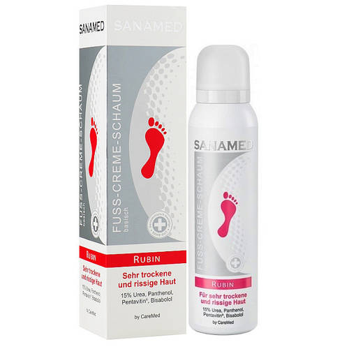 Крем-пена «Рубин» для очень сухой кожи CareMed Sanamed Rubin Foot Cream ...