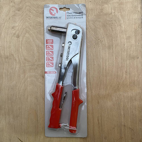 Купити Пістолет заклепувальний посилений Intertool RT-0004, ціна 190 грн - Prom.ua (ID# 1733298190)