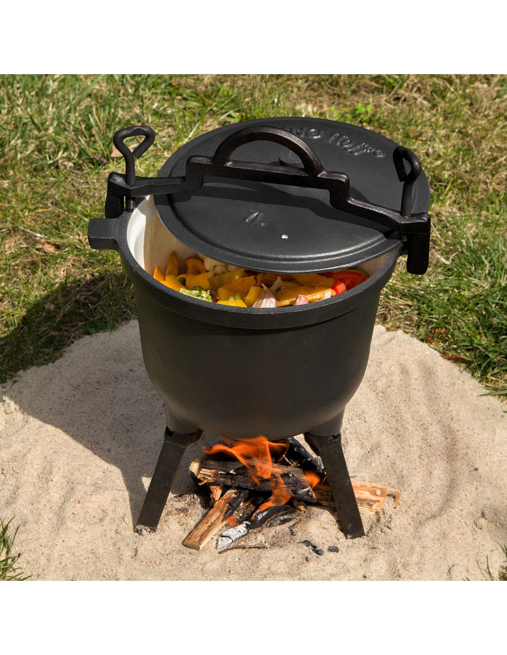 Казан Чугунный Эмалированный для КемпингаKingHoff 7 Л (KH- 2242 ...