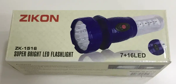Фонарь Led лампа Zikon ZK 1516 с аккумулятором (ID#607770925), цена ...