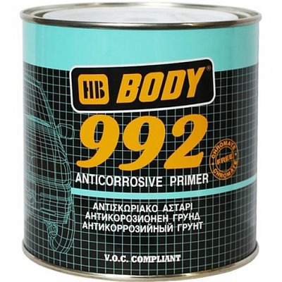 Грунт алкидный антикоррозионный HB BODY 992, 1 кг Серый, цена: 399 ₴, купить на Prom.ua