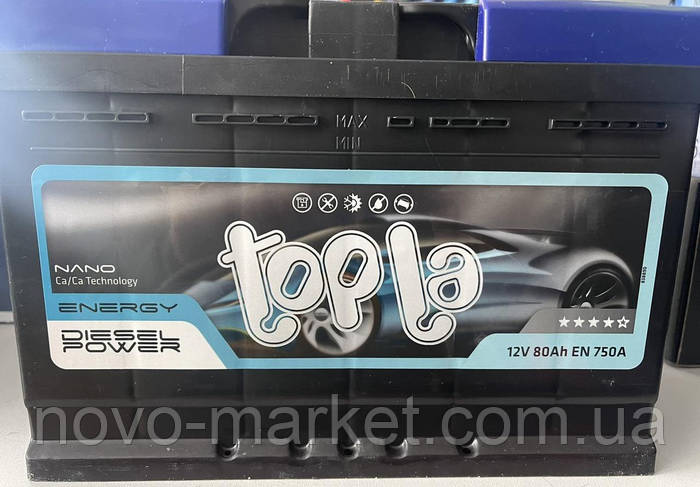 Купить АКБ 80Ah 12V 750A Topla R+ (275x175x190), цена 4698 ₴ — Prom.ua ...