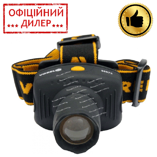 Фонарь налобный на батарейках VOREL 1 ВТ 55 X 40 X 65 ММ 3 X AAA, цена 299 грн — Prom.ua (ID ...