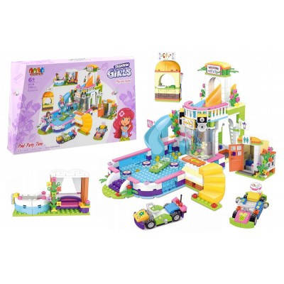 Купить Блочный конструктор типа лего для девочек Аквапарк JDLT Fashion Girls 9518, для детей от ...