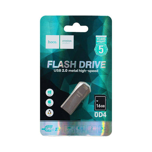 USB Flash Drive Hoco UD4 16GB (Сталевий) (ID#1734087533), цена: 359.63 ...