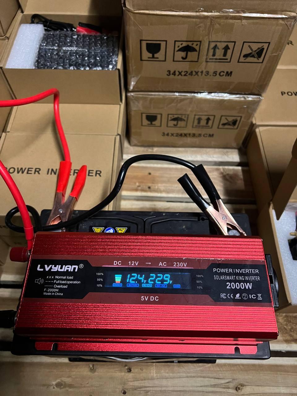 Інвертор 12 на 220 2000w , Перетворювач для Акумулятора, ціна 4500 грн — Prom.ua (ID#1734116964)