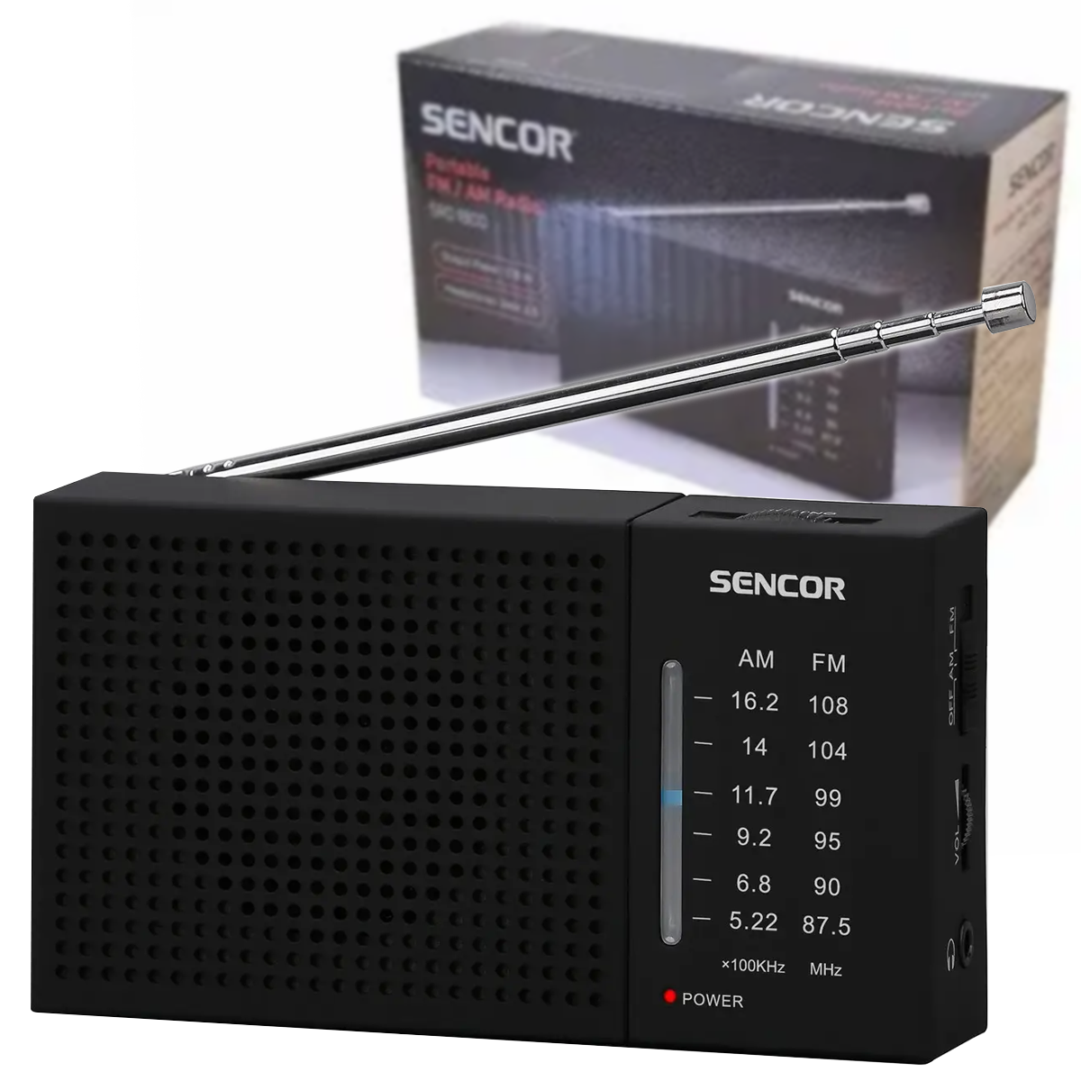 Портативный Радиоприемник Sencor SRD 1800 от Батареек, FM / AM ...