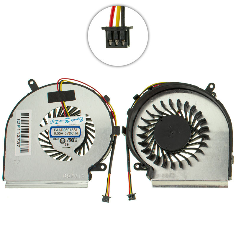 Оригинальный Вентилятор для Ноутбука MSI GL62, GL62M, GF62, GP62, GP62M ...