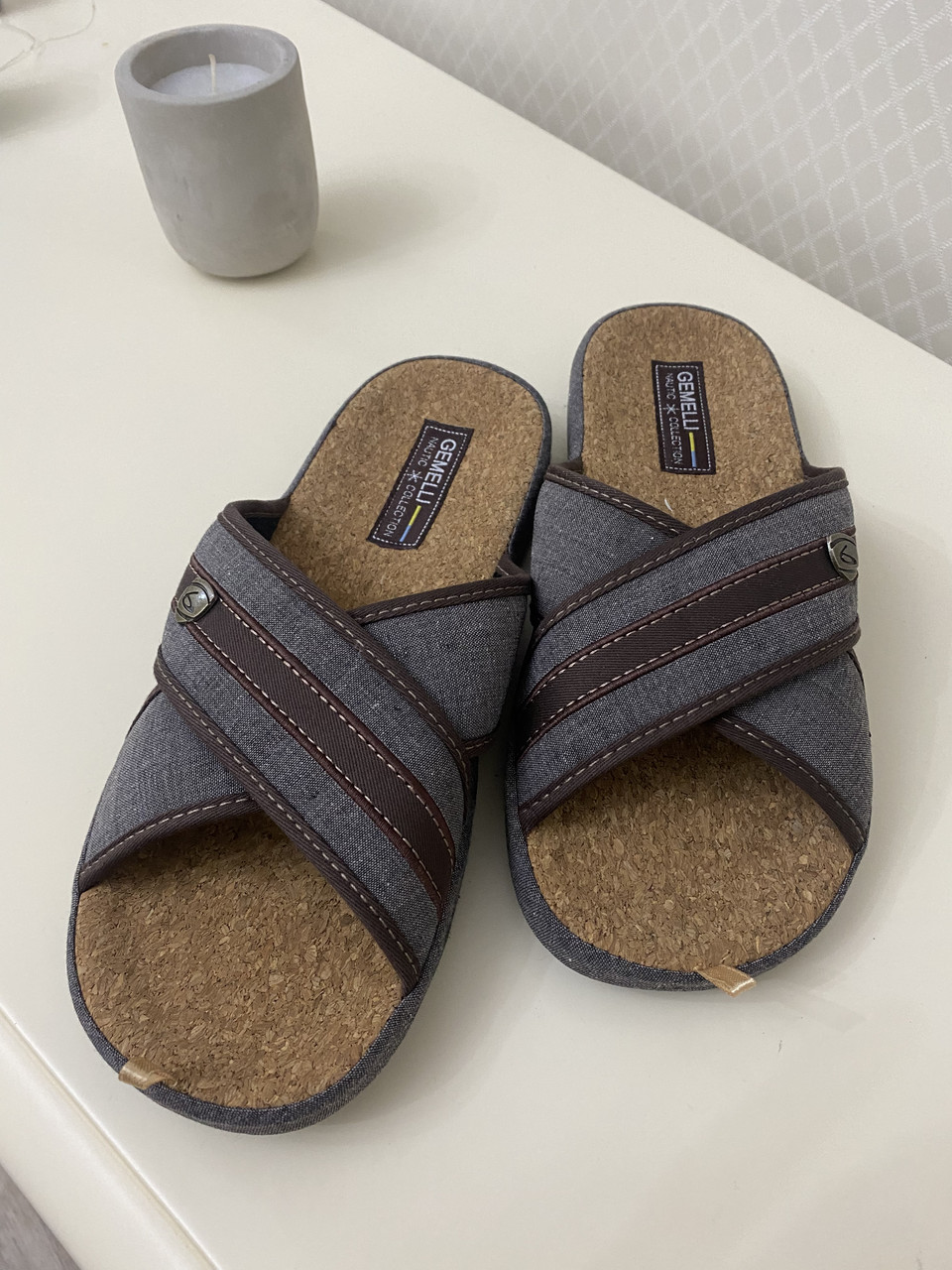 Чоловічі капці Gemelli 41 27 44 29 анатомічна устілка Пробка Id 1734444875 цена 510