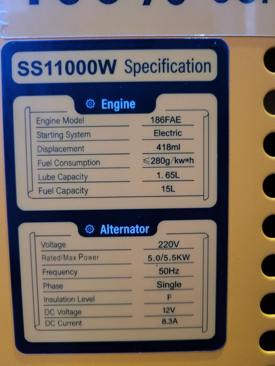Купити Генератор Easy Power 5 5 кВт дизельный Ss11000w ціна 39999