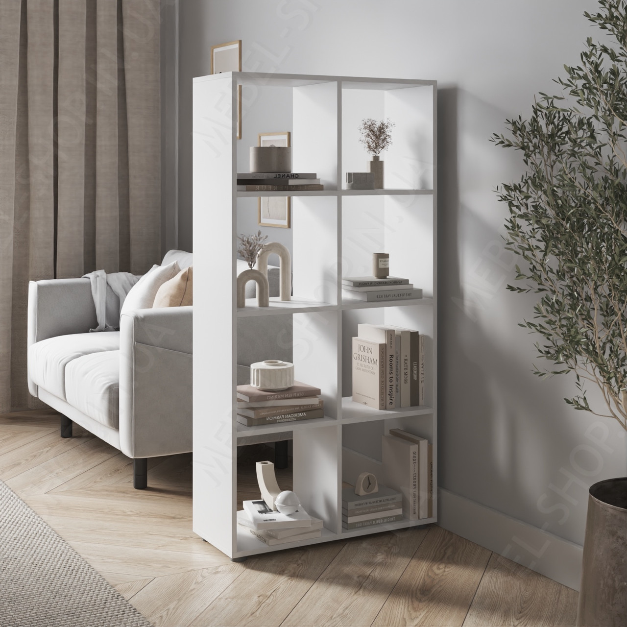 Стеллаж на 8 ячеек для книг из ДСП цена 1599 ₴ купить на Prom Ua Украина Киев