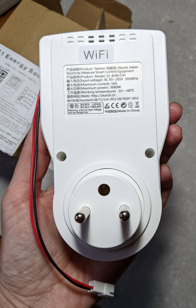 Atorch S1W Tuya Терморегулятор Ваттметр з розумною розеткою Wi-Fi, ціна: 1132 ₴, купити на Prom.ua