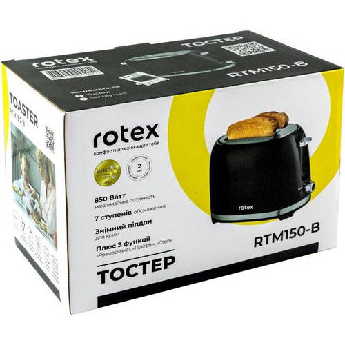 Тостер Rotex RTM150-B, цена 999 грн — Prom.ua (ID#1734758926)