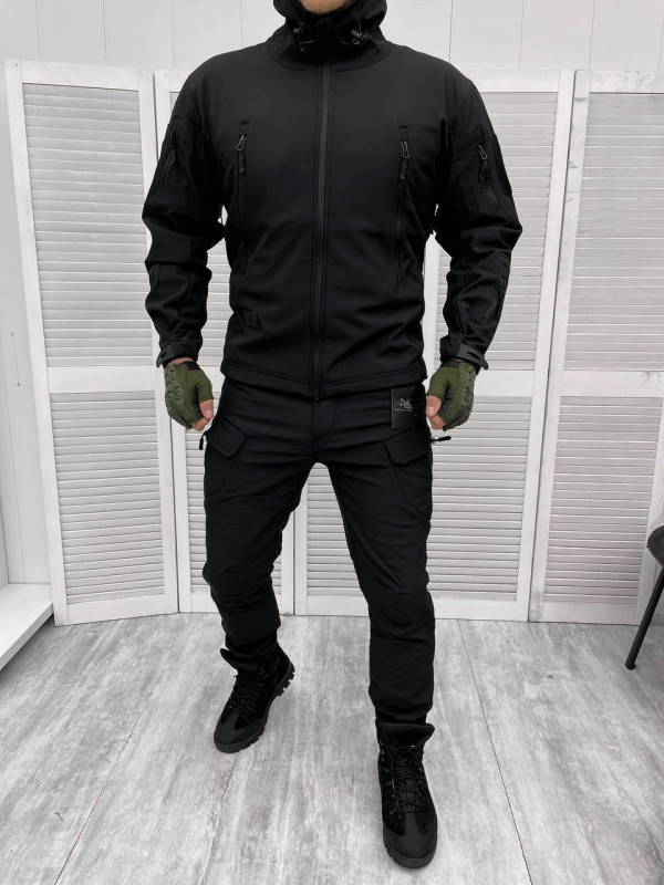Тактический Зимний Костюм Софтшел Silver Knight Black ,тактический ...