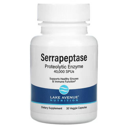 Серрапептаза, Serrapeptase Proteolytic Enzyme, Lake Avenue Nutrition ...