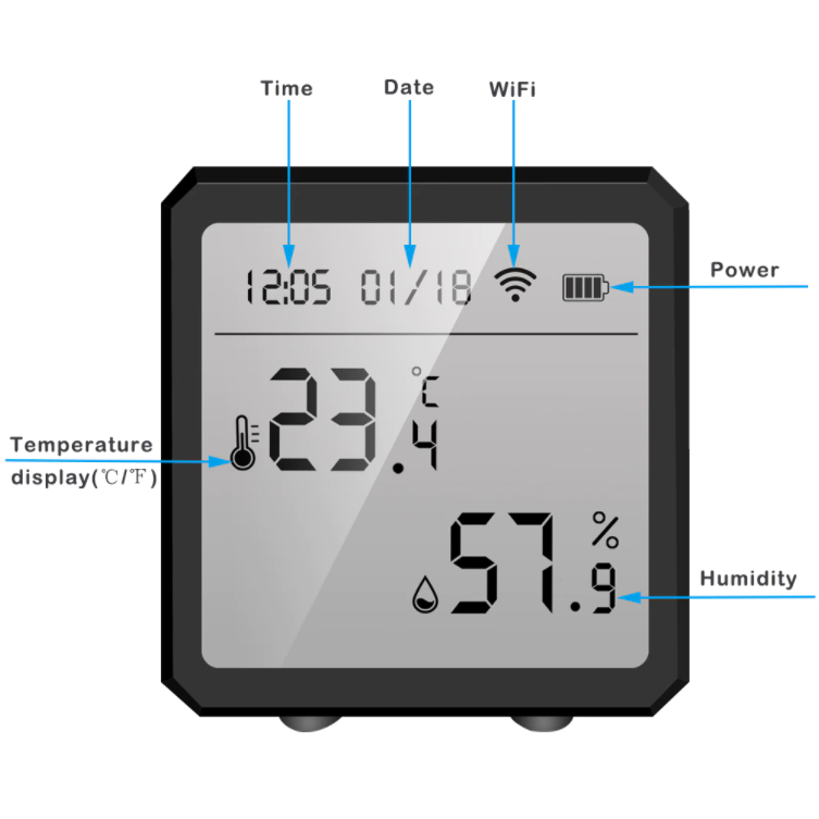 Wifi термометр Датчик температуры и влажности Tuya Wi Fi Temperature