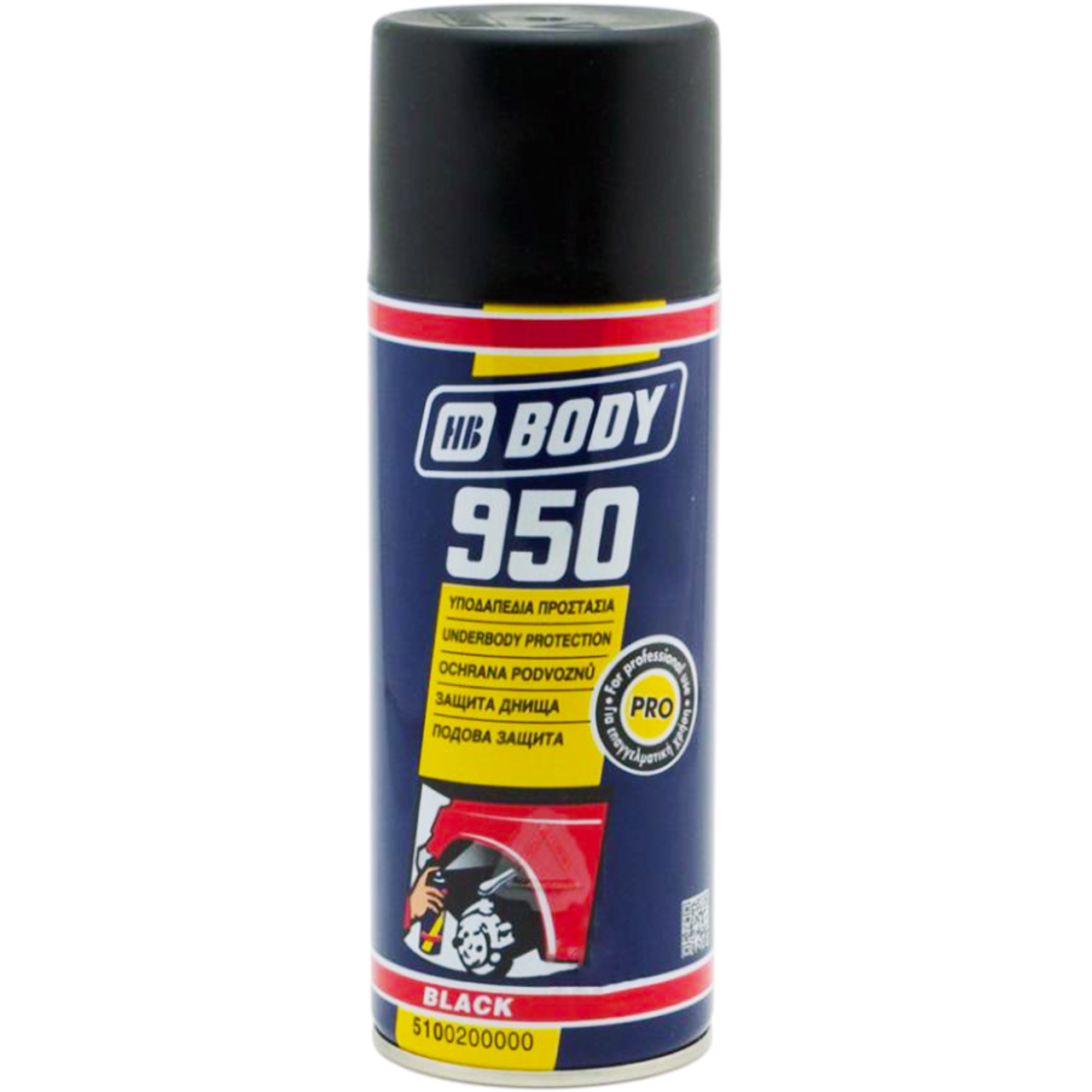 Антигравийное Покрытие HB BODY 950, 400 Мл Аэрозоль Черный — Купить Недорого на Bigl.ua (1198956878)