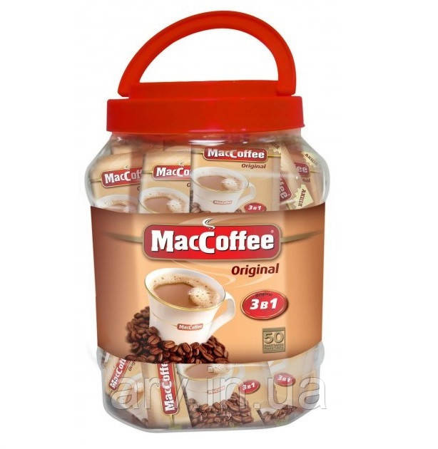 Купить Кофейный напиток MacCoffee 3 в 1 "Original" растворимый 20г*50шт ...