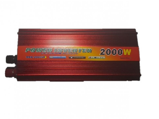Преобразователь напряжения 12V-220V 2000W / Инвертор автомобильный 2000W 12V UN-3057 (work 1000W ...