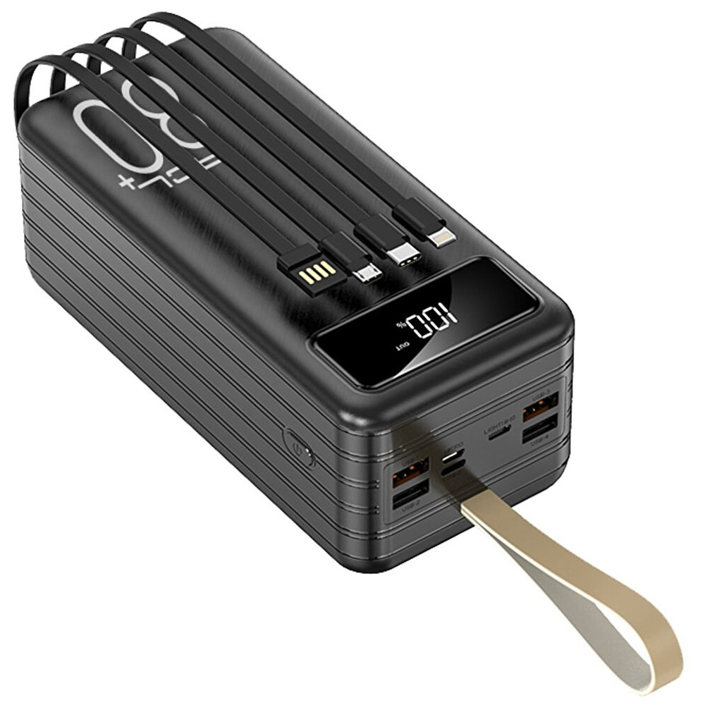 Павербанк ACL pw-46 80000 mAh, черный цвет, ACL Power Bank 80000 mAh ...