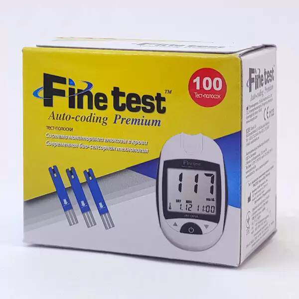 Купить Тест-полоски Finetest premium 100 2 упаковки, цена 698.25 ...