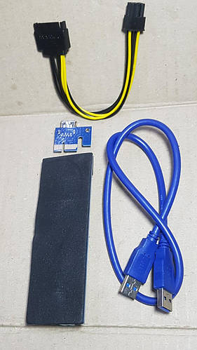 Купити Контроллер Dynamode PCI-E x1 to 16x 60cm USB 3.0 Cable SATA to ...