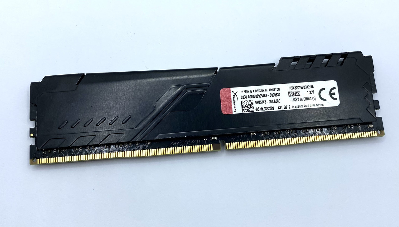 Оперативна пам'ять HyperX DDR4 16GB 2x8GB 3200MHz Fury Black ...