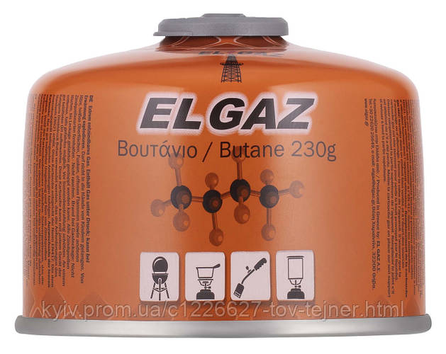 Купить EL GAZ Gas cartridge ELG-300, butane 230 g, for gas burners ...