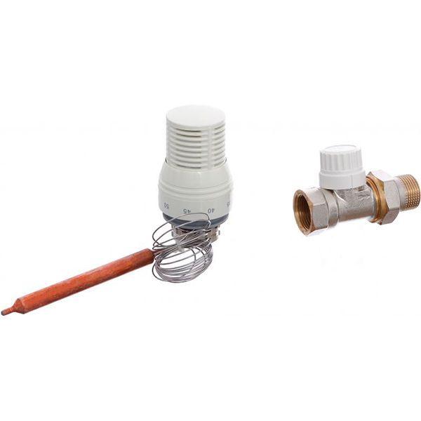 Термоголовка с выносным датчиком+клапан Gross 3/4" (ID#1736107947 ...