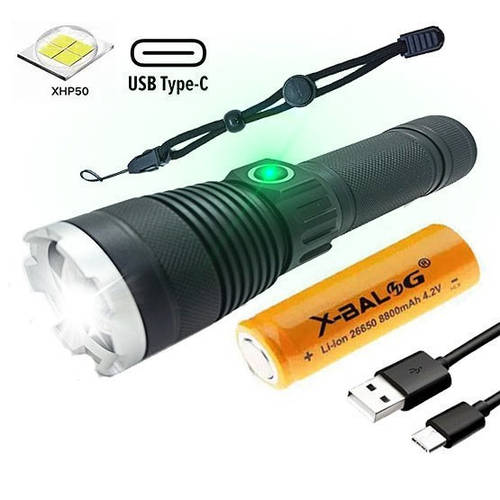 Фонарь ручной BL-A75-P50 zoom Type-C + 18650 (3xAAA) 5 режимов, цена 479 грн — Prom.ua (ID ...