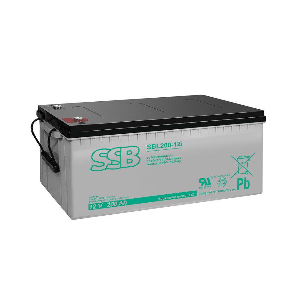 Аккумулятор AGM SSB SBL 200А-12i | SSB аккумулятор | Аккумулятор 12V-200 Ah | АКБ 200 Ah для БДЖ ...
