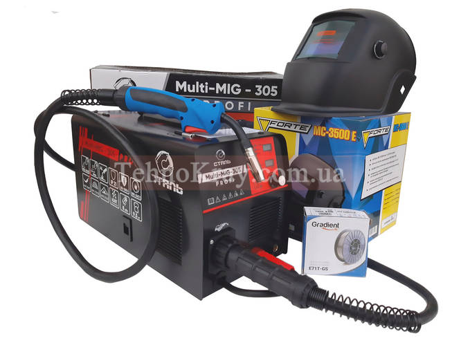 Інверторний зварювальний напівавтомат Сталь MULTI-MIG-305 PROFI з ...