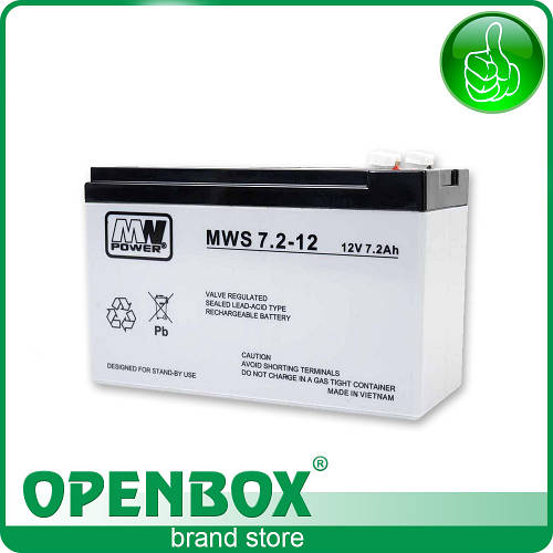 Аккумулятор MW Power MWS 7.2-12 (12V / 7.2Ah) для бесперебойника и других устройств, цена 1200 ...