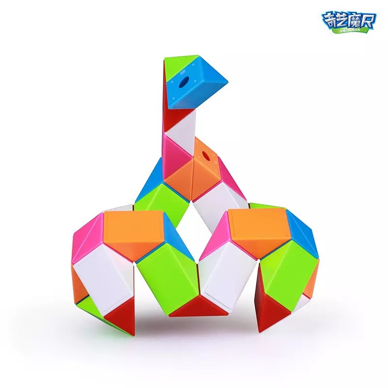 QiYi Rubik's Snake 72 pcs colorful | 126 cm | Змейка Рубика 72 элемента | разноцветная | 126 см ...